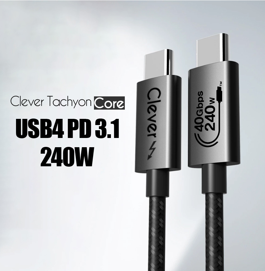 코어PD 240W USB4 Gen3 썬더볼트 CtoC 고속충전케이블 1M | 학생복지스토어